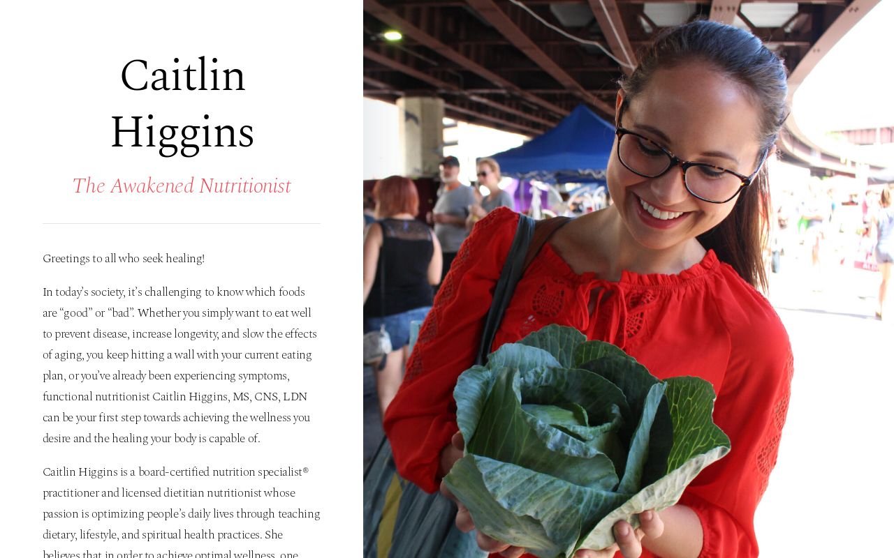 Caitlin Higgins | Functional Nutritionist